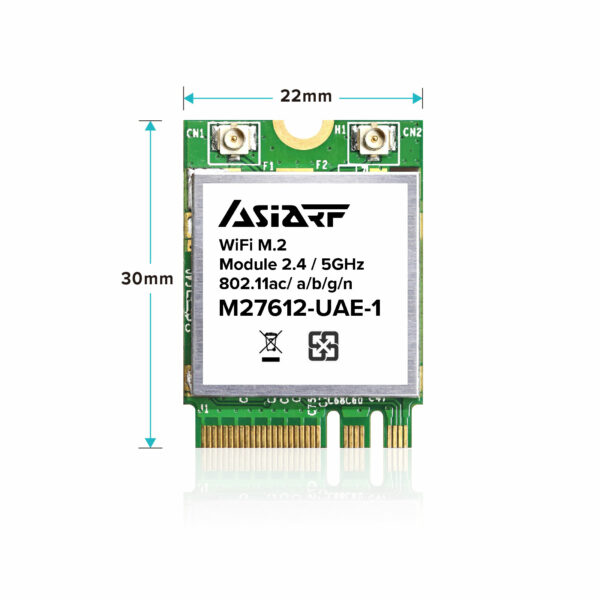 M27612-UAE-1 Wi-Fi M.2 11ac Module by MT7612U AE key
