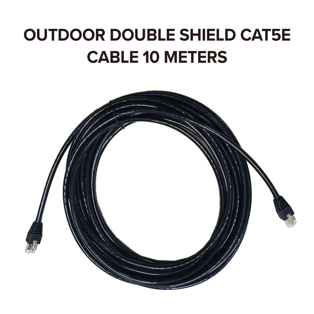 CN151151G2010021 Outdoor double shield CAT5E cable metal RJ45 ends 10 ...