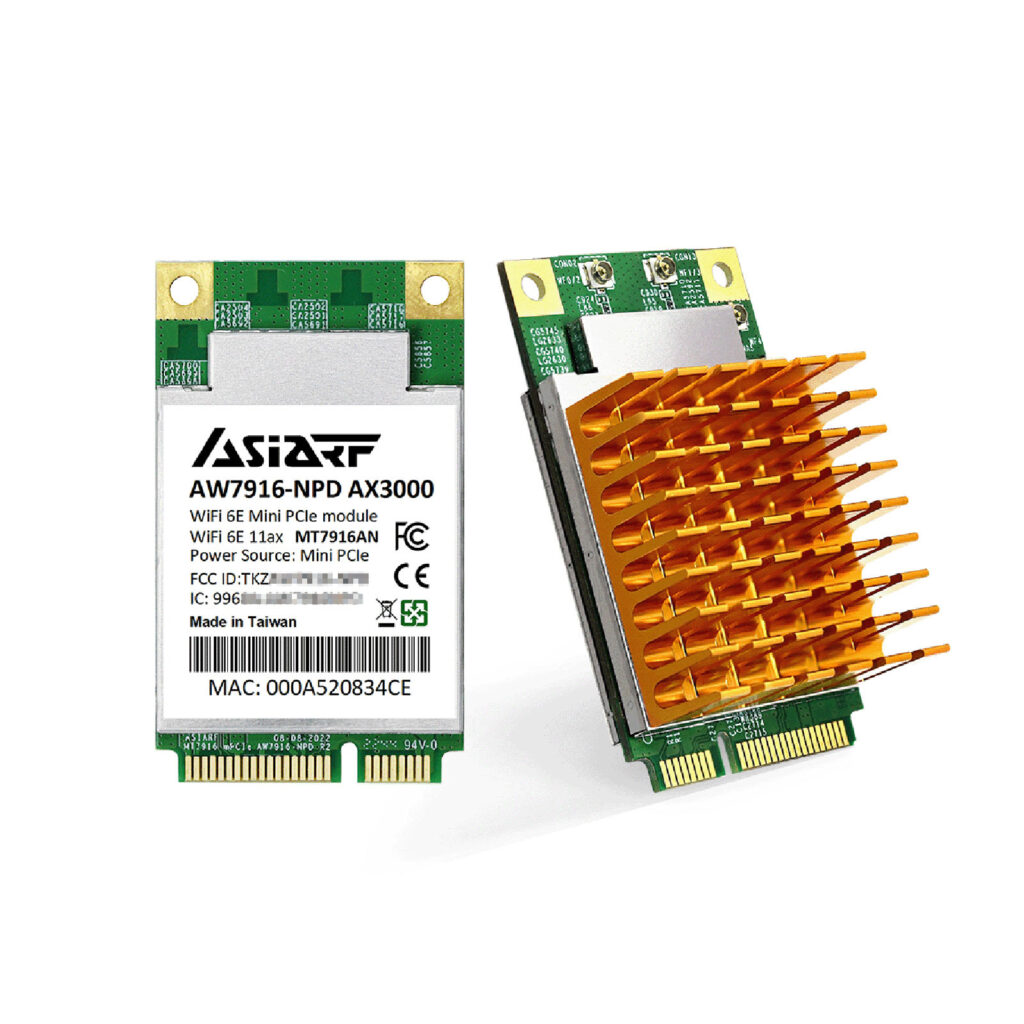 AW7916-NPD Wi-Fi 6E AX3000 Mini PCIe Module - AsiaRF